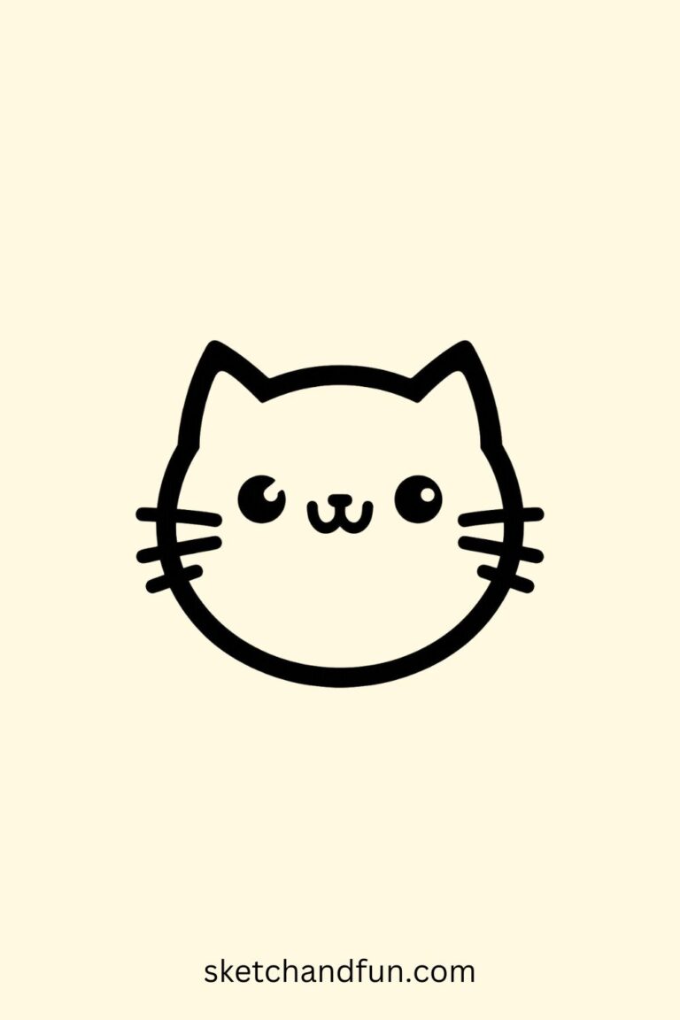 54+ Easy Cute Cat Drawing Ideas - Sketch and Fun