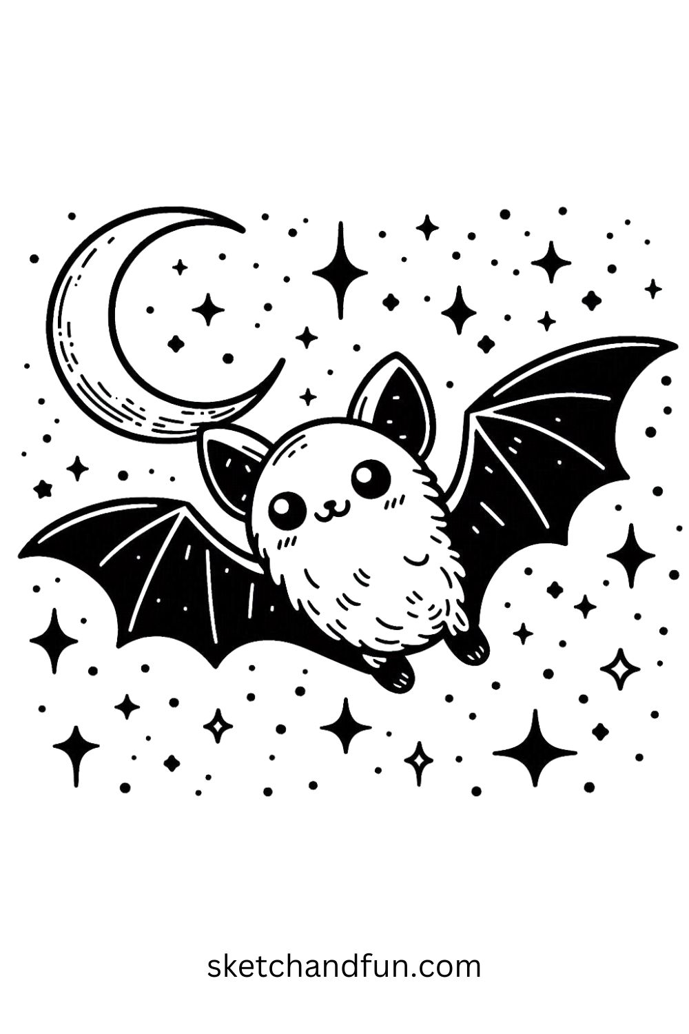 39+ Easy Cute Bat Drawing Ideas - Sketch and Fun