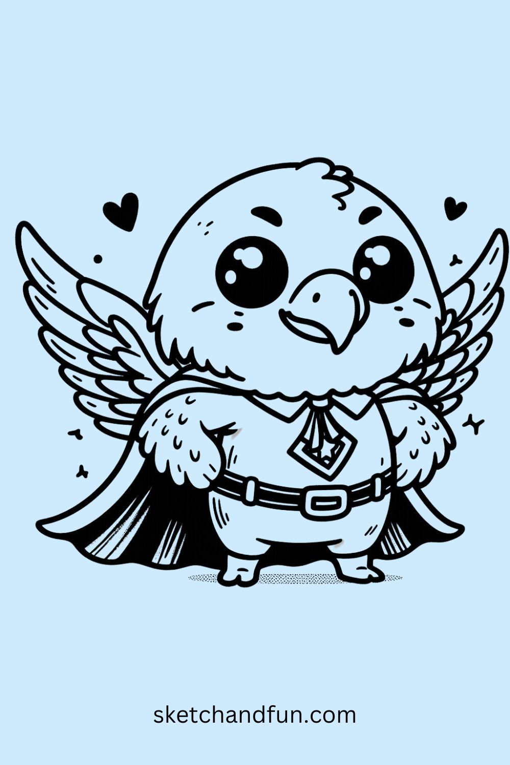 25+ Cute Buff Eagle Drawing Easy Ideas - Sketch and Fun