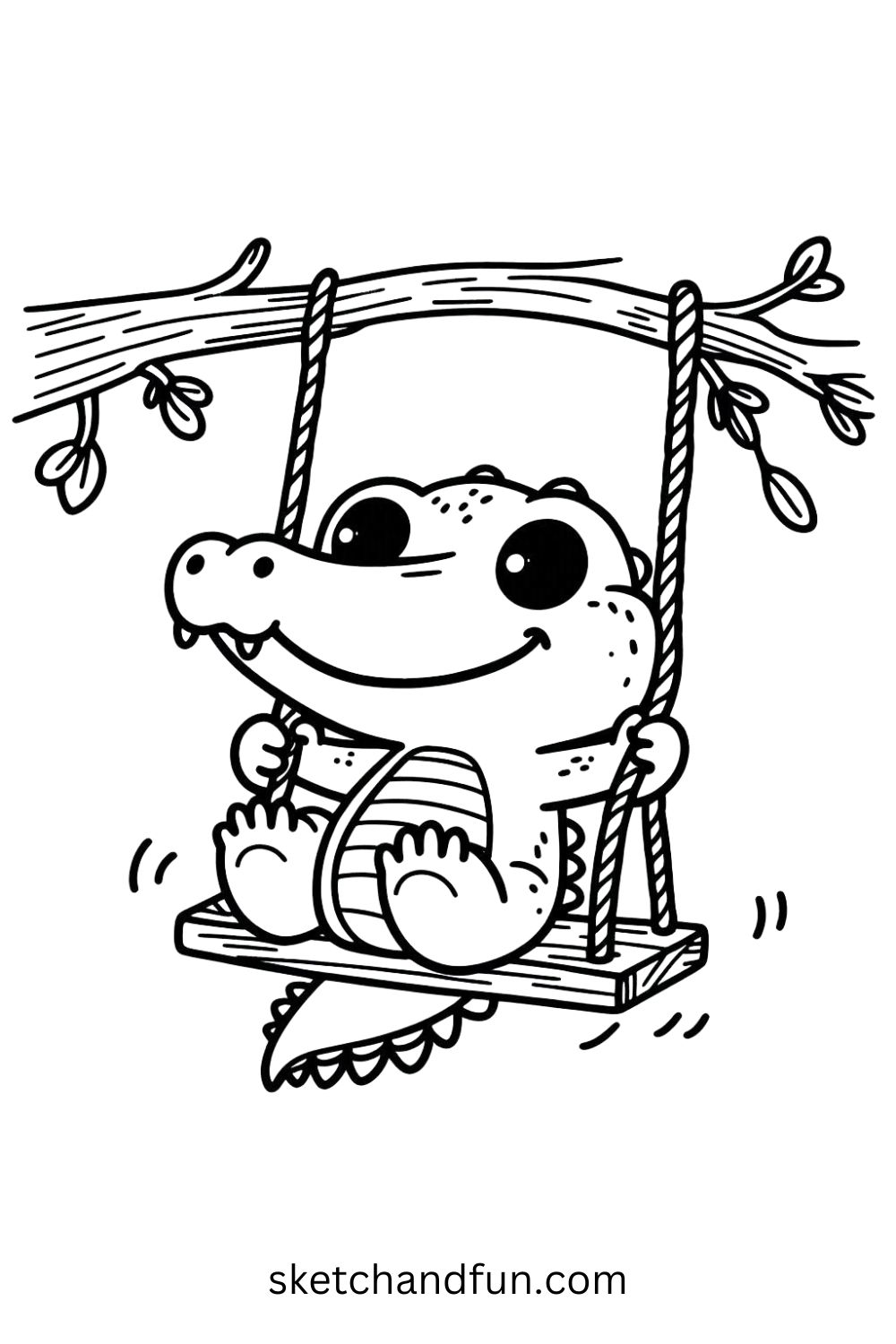 40+ Easy Cute Alligator Drawing Ideas - Sketch and Fun