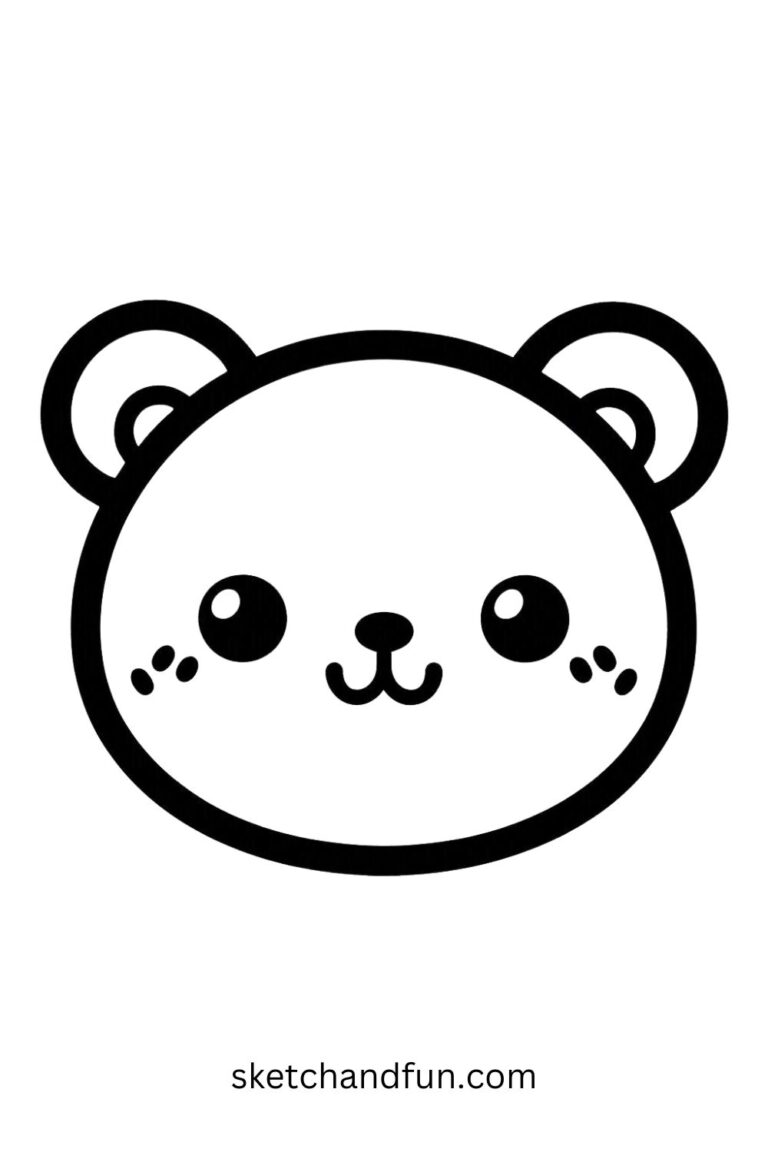 43+ Easy Cute Bear Drawing Ideas - Sketch and Fun