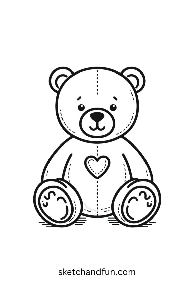 43+ Easy Cute Bear Drawing Ideas - Sketch and Fun