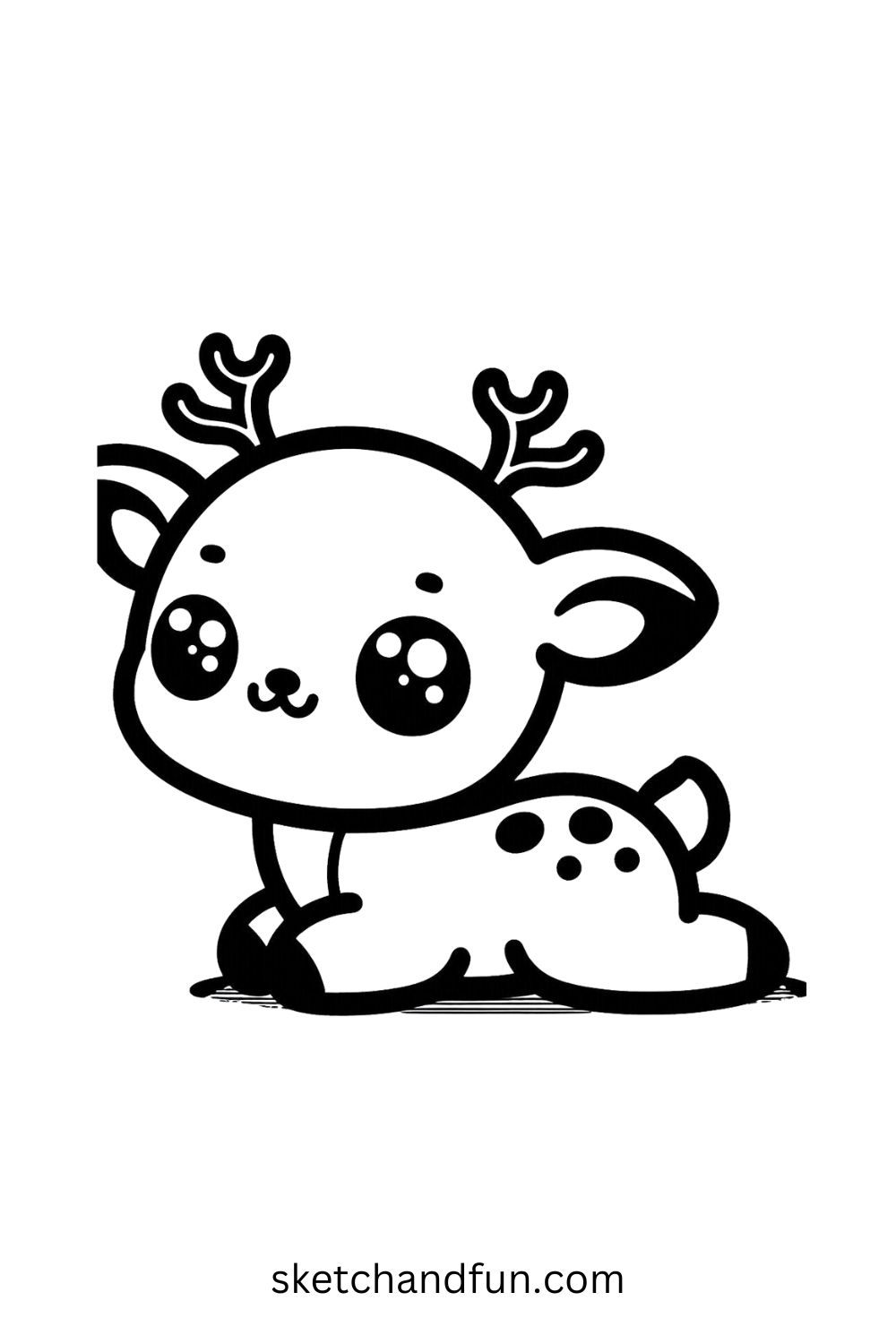 40+ Easy Cute Reindeer Drawing Ideas - Sketch and Fun