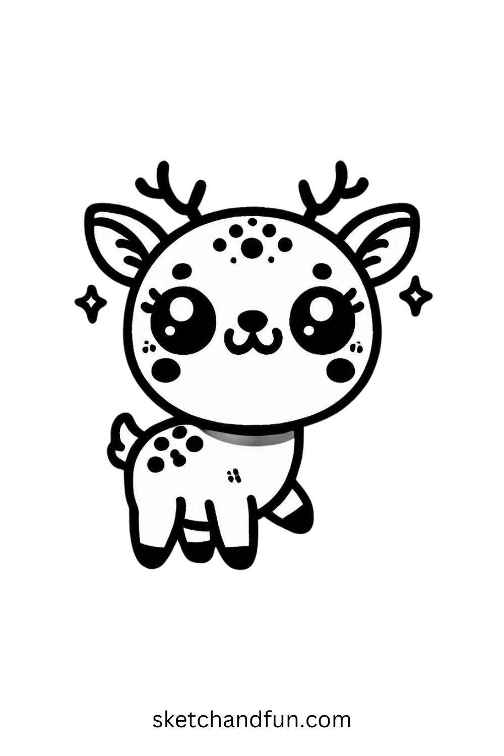 40+ Easy Cute Reindeer Drawing Ideas - Sketch and Fun