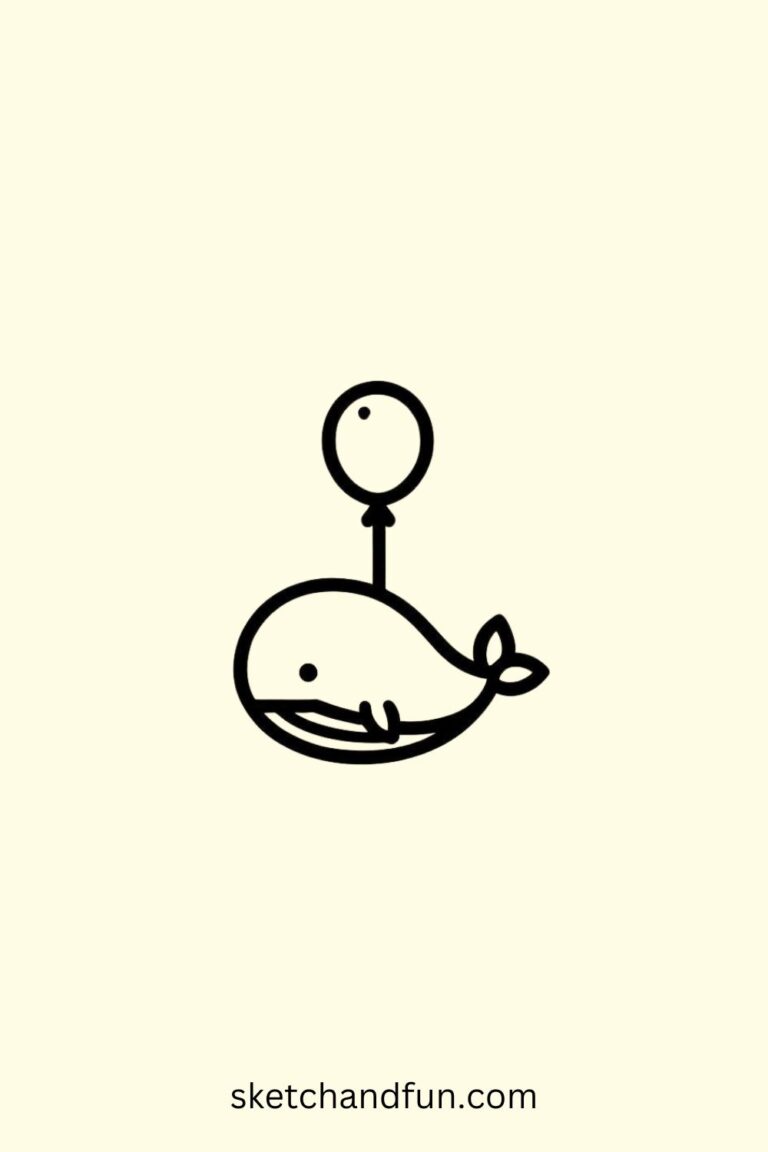 40+ Easy Cute Whale Drawing Ideas - Sketch and Fun