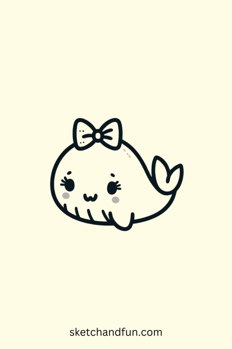 40+ Easy Cute Whale Drawing Ideas - Sketch and Fun