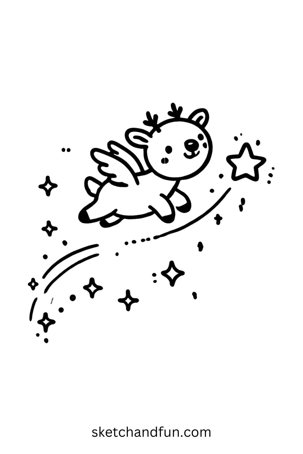 40+ Easy Cute Reindeer Drawing Ideas - Sketch and Fun