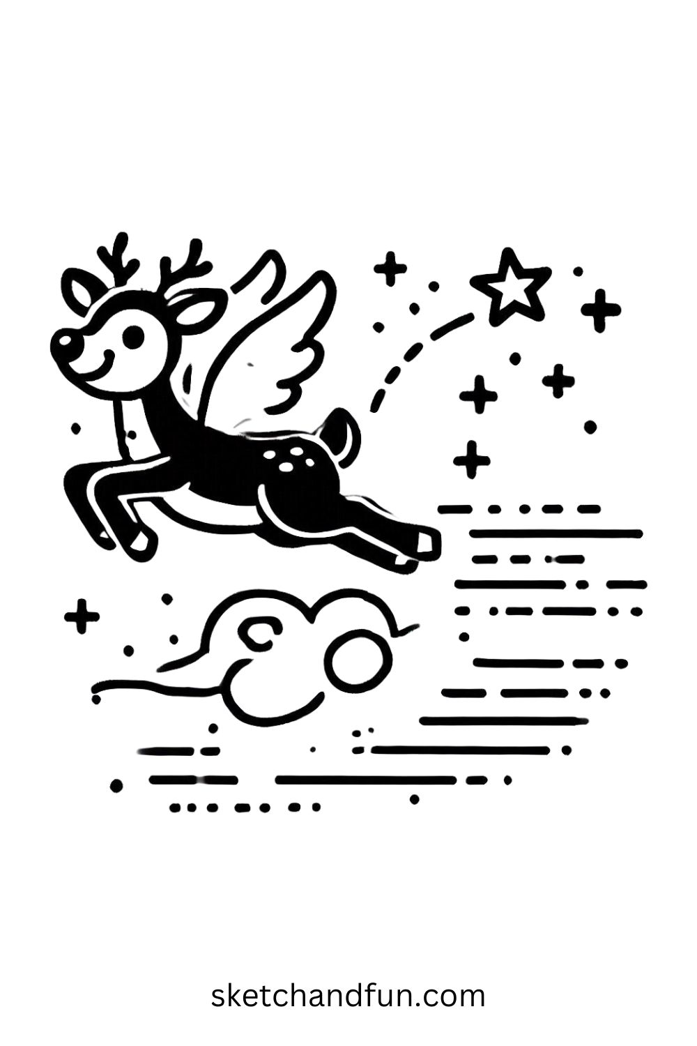 40+ Easy Cute Reindeer Drawing Ideas - Sketch and Fun
