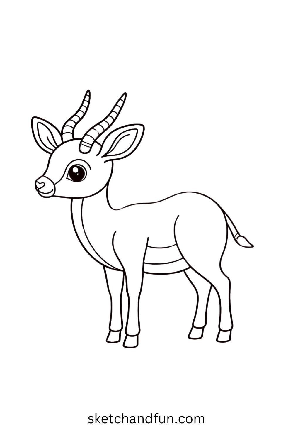 40+ Easy Cute Antelope Drawing Ideas - Sketch and Fun