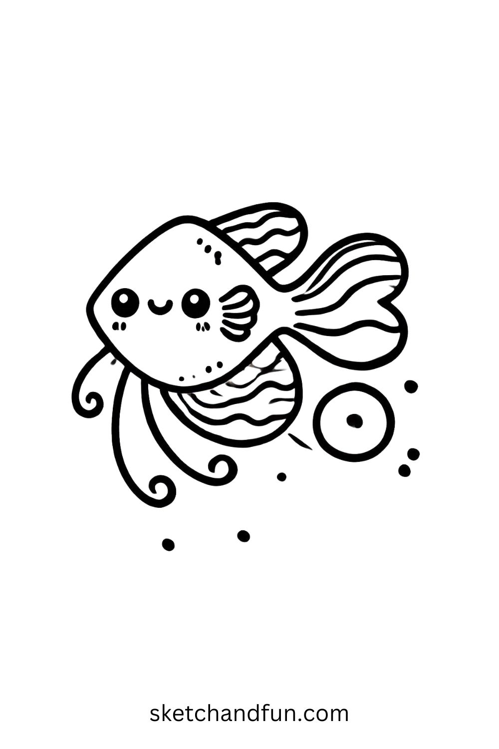 40+ Easy Cute Fish Drawing Ideas - Sketch and Fun