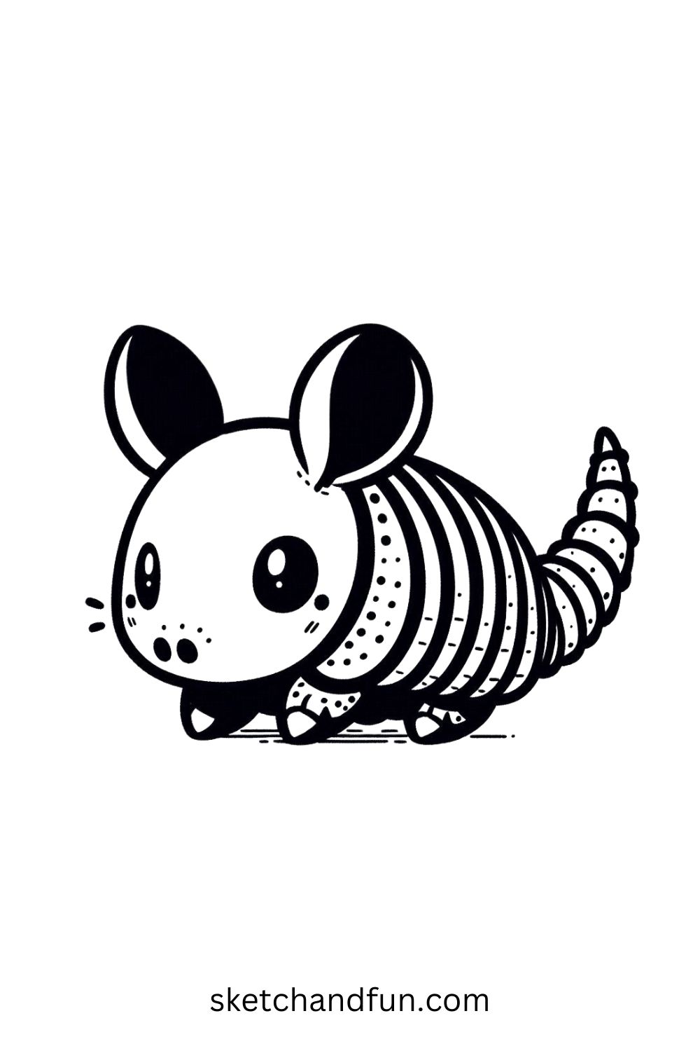 39+ Easy Cute Armadillo Drawing Ideas - Sketch and Fun