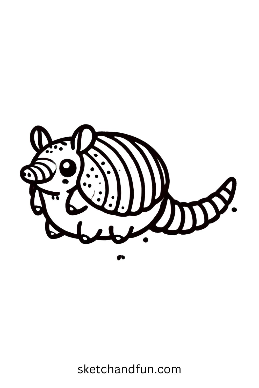 39+ Easy Cute Armadillo Drawing Ideas - Sketch and Fun