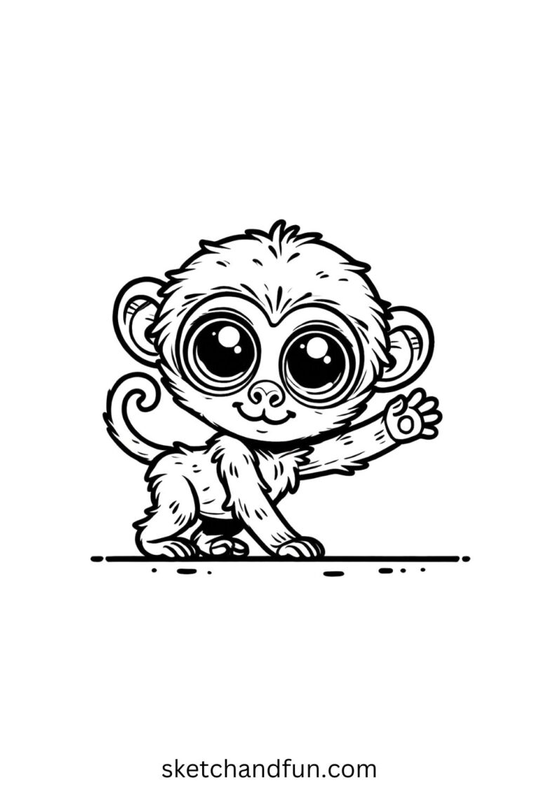 39+ Easy Cute Baboon Drawing Ideas - Sketch and Fun