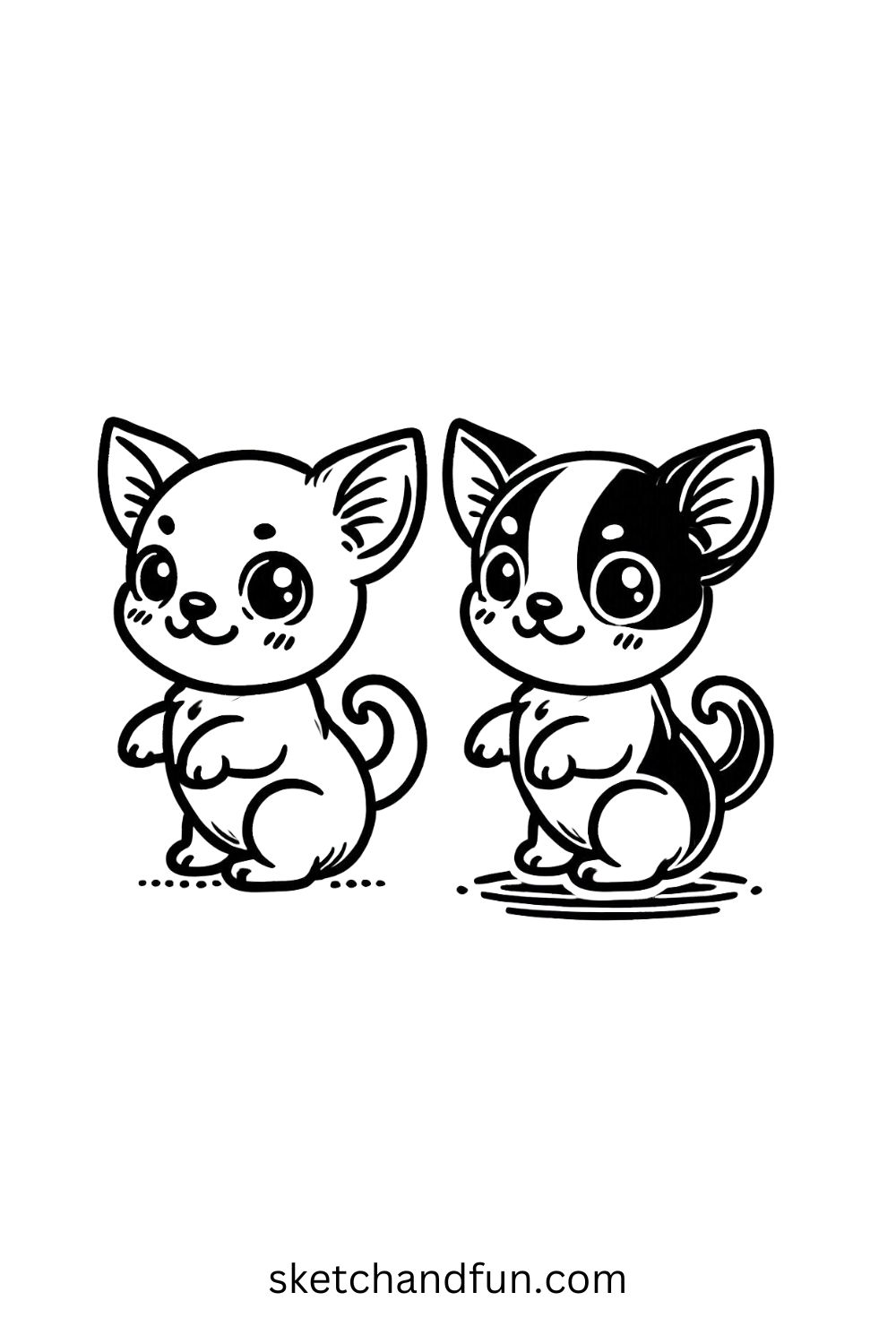 39+ Easy Cute Chihuahua Drawing Ideas - Sketch and Fun