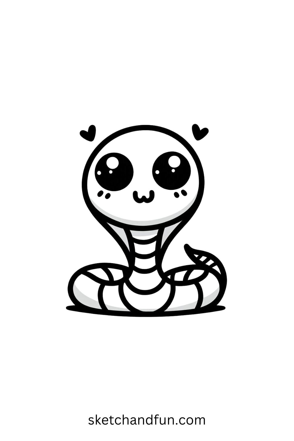 39+ Easy Cute Cobra Drawing Ideas - Sketch and Fun