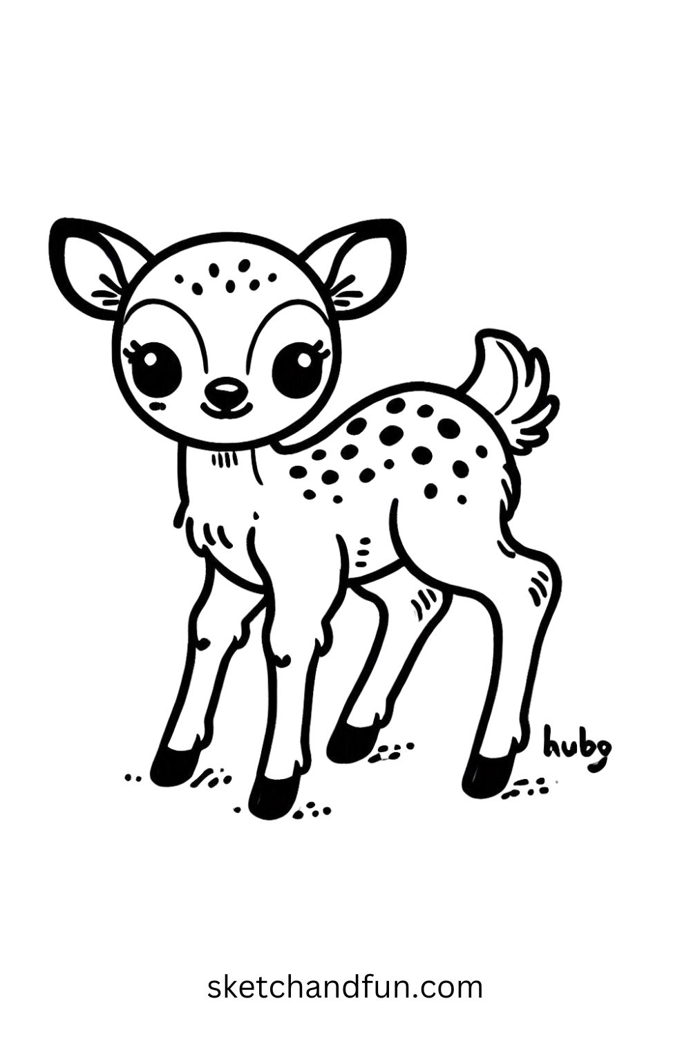 39+ Easy Cute Deer Drawing Ideas - Sketch and Fun