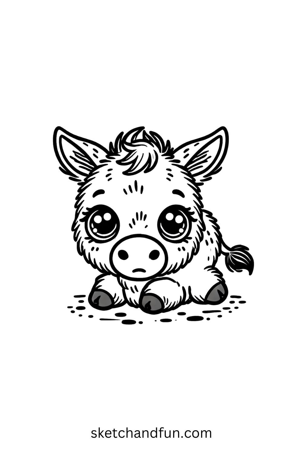 49+ Easy Cute Donkey Drawing Ideas - Sketch and Fun