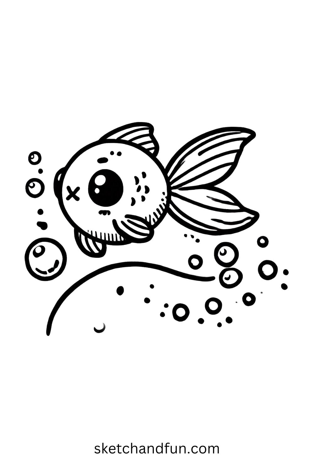 40+ Easy Cute Fish Drawing Ideas - Sketch and Fun