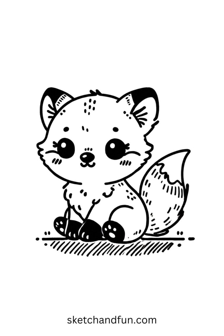 39+ Easy Cute Fox Drawing Ideas - Sketch and Fun