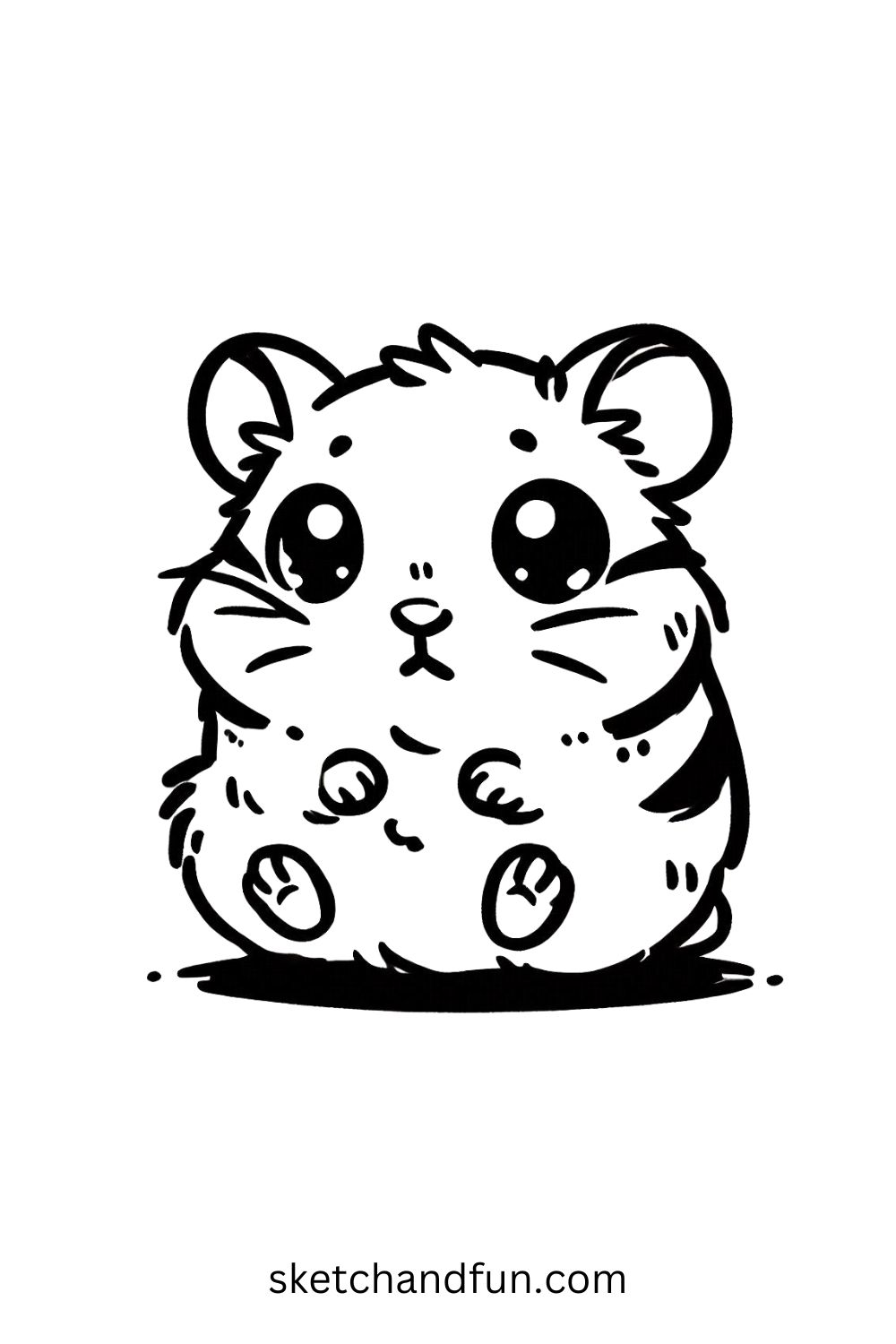 40+ Easy Cute Hamster Drawing Ideas - Sketch and Fun