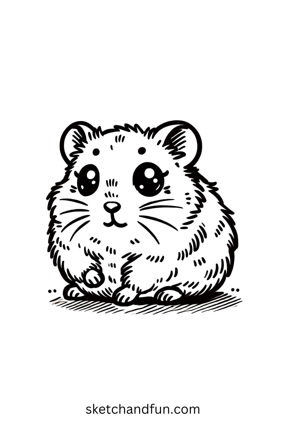 40+ Easy Cute Hamster Drawing Ideas - Sketch and Fun