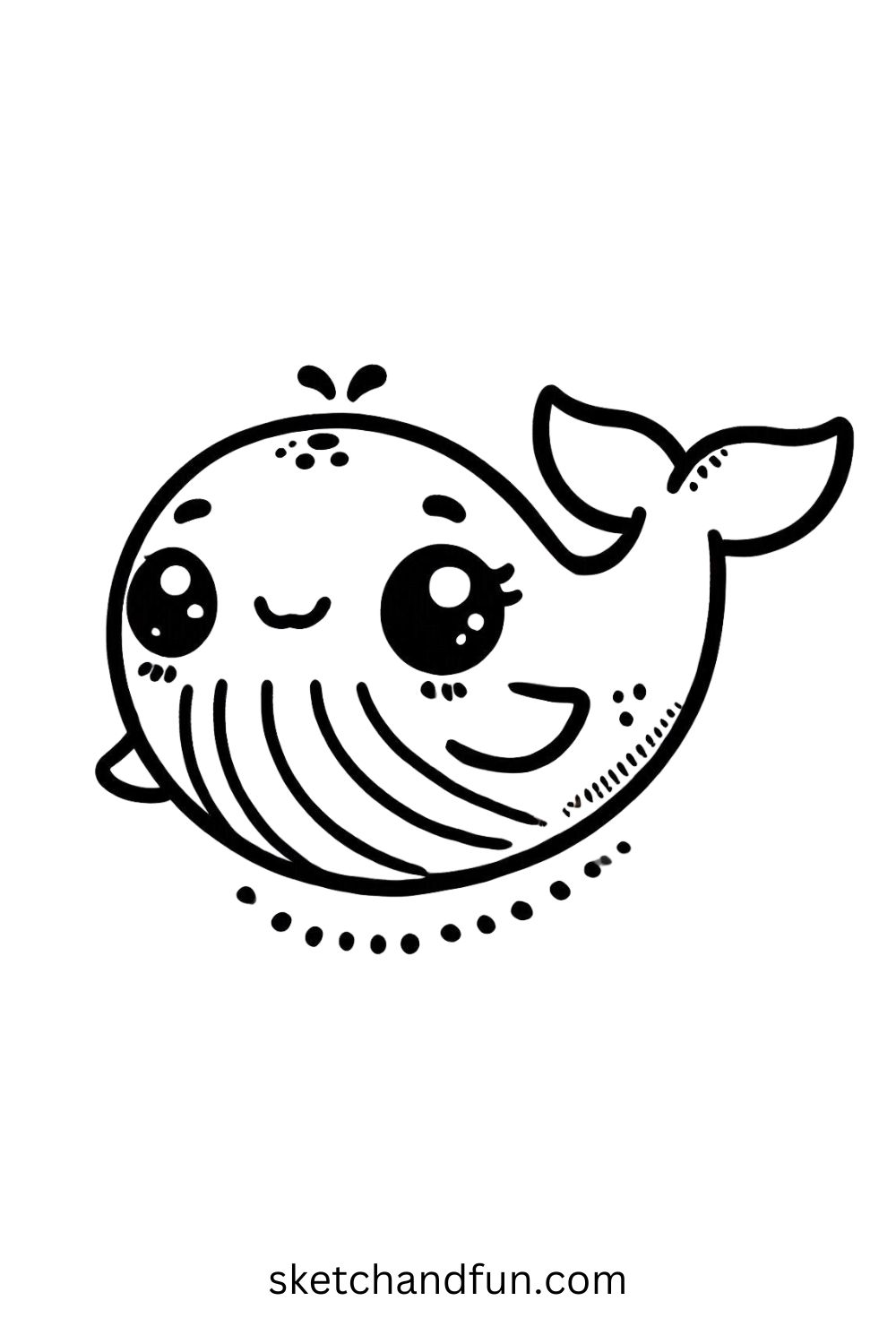 40+ Easy Cute Whale Drawing Ideas - Sketch and Fun