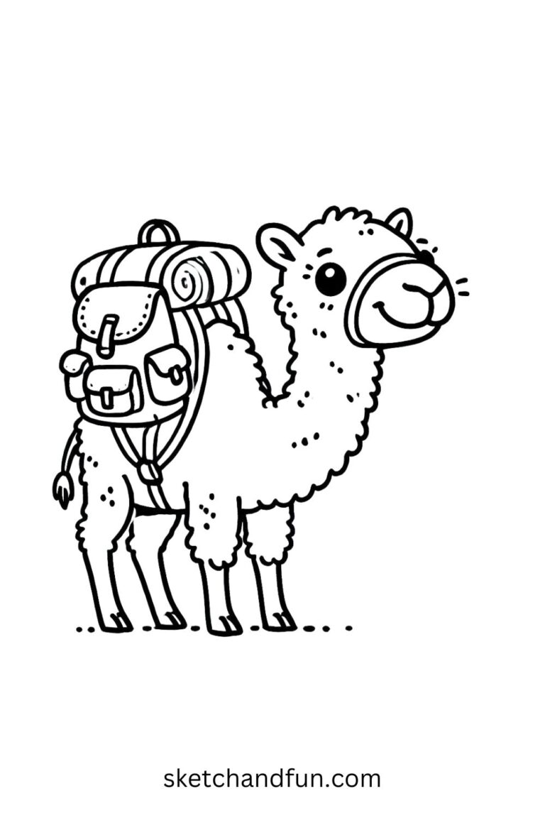 39+ Easy Cute Camel Drawing Ideas - Sketch and Fun