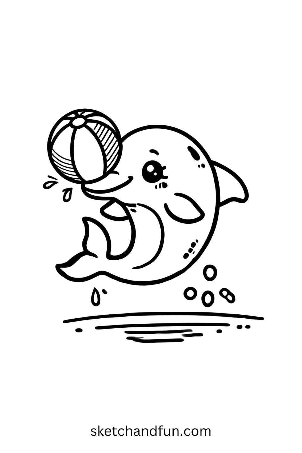 29+ Easy Cute Dolphin Drawing Ideas - Sketch and Fun