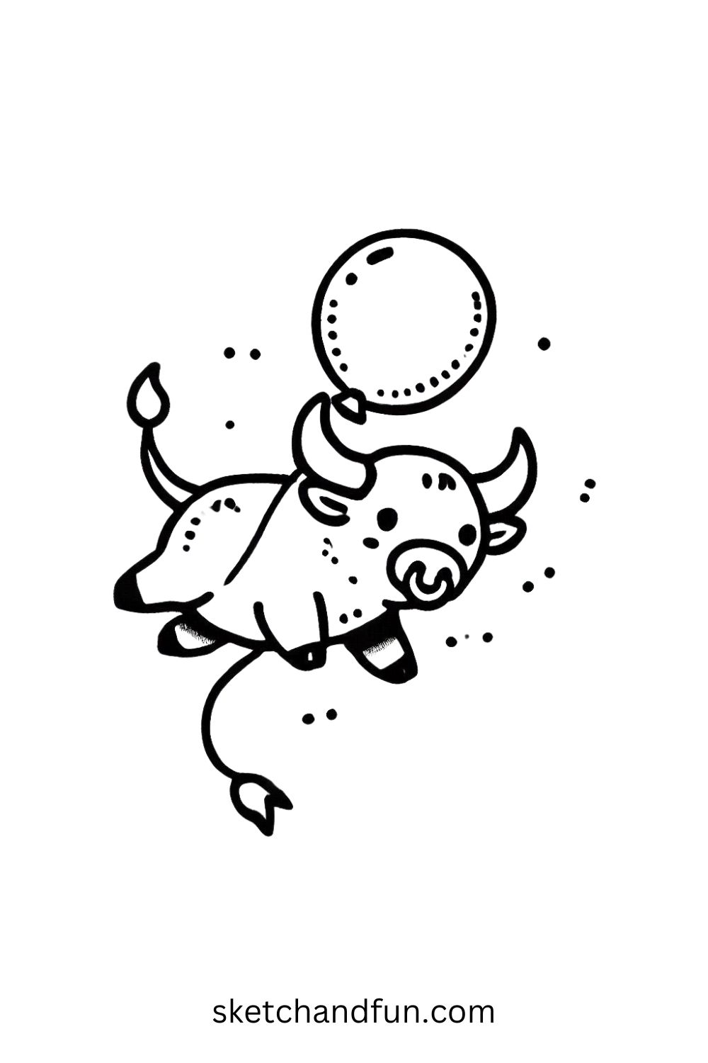 39+ Easy Cute Bull Drawing Ideas - Sketch and Fun