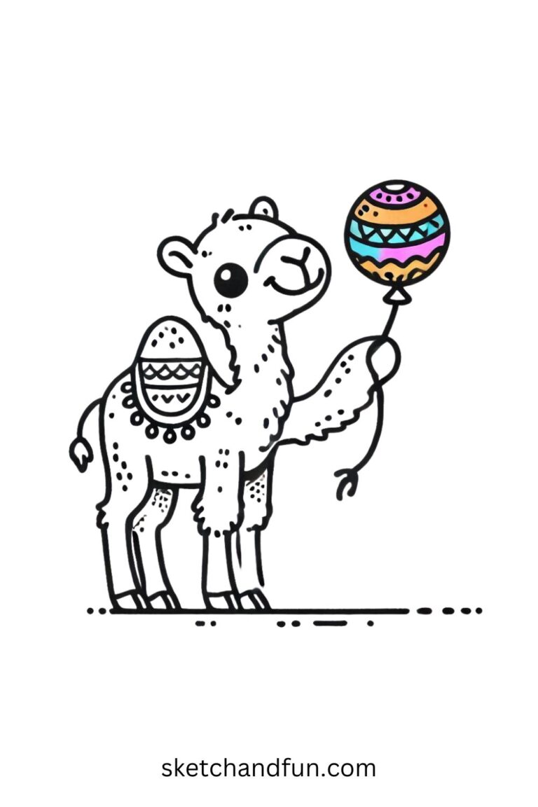 39+ Easy Cute Camel Drawing Ideas - Sketch and Fun