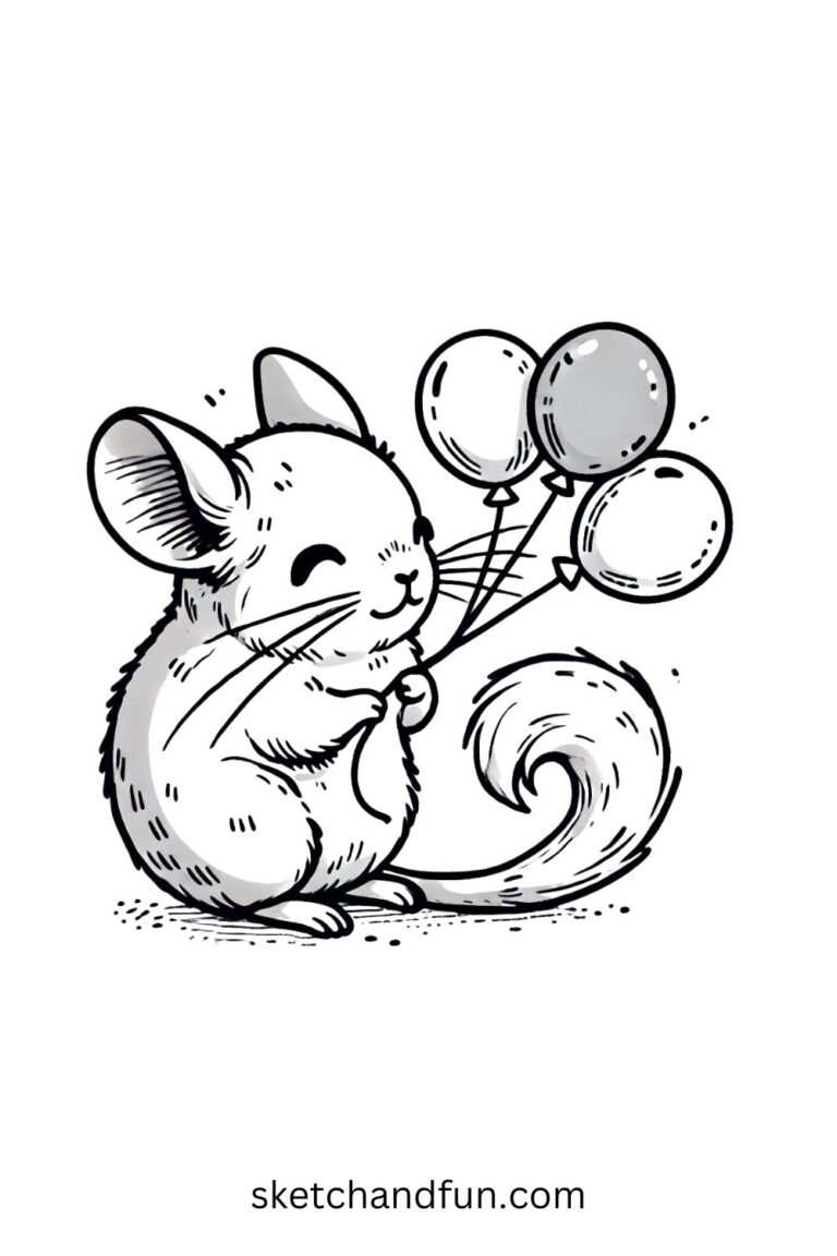 40+ Easy Cute Chinchilla Drawing Ideas - Sketch and Fun
