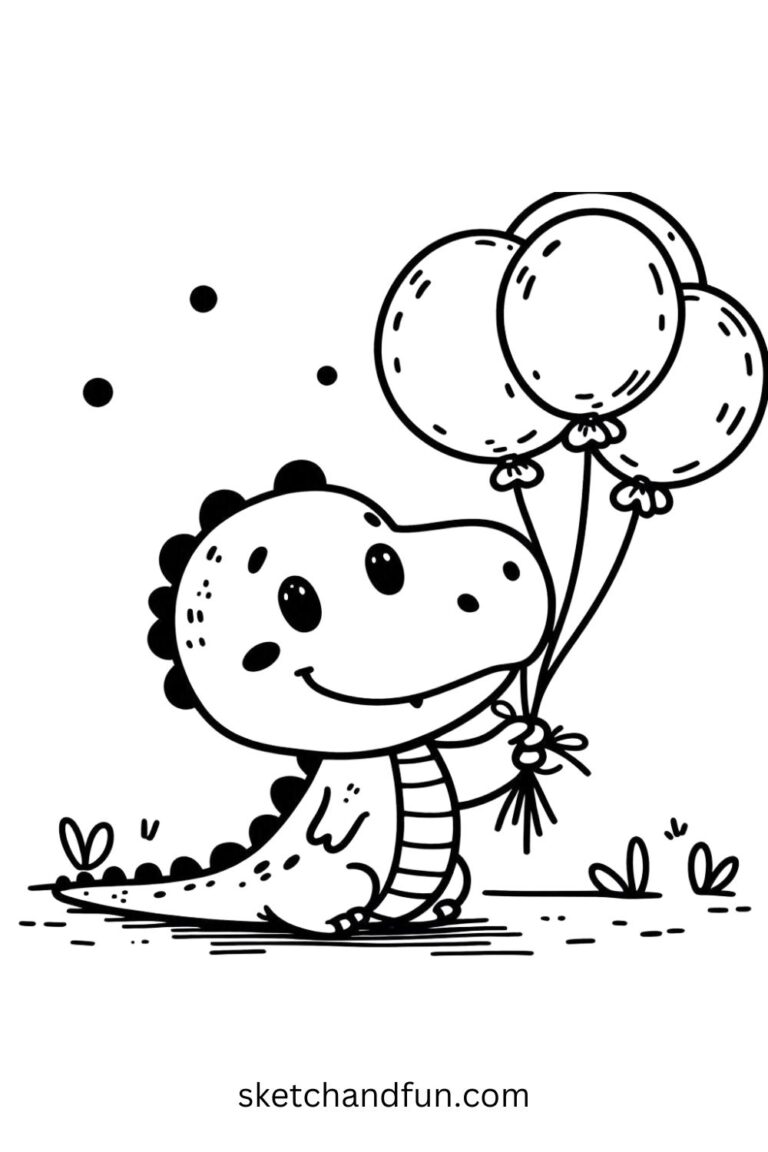 41+ Easy Cute Crocodile Drawing Ideas - Sketch and Fun