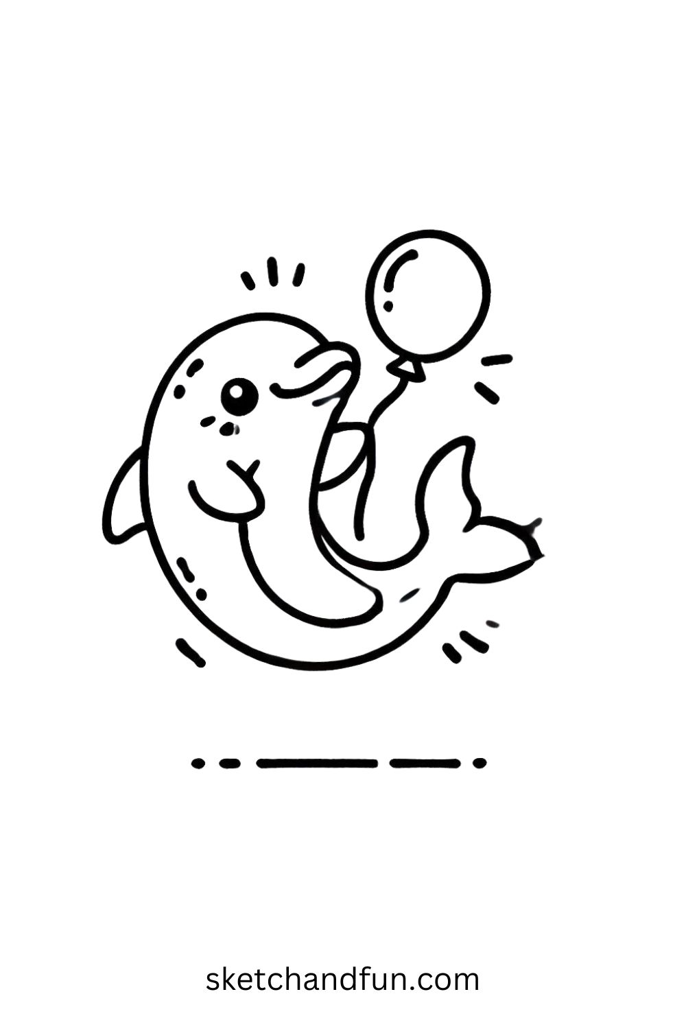 29+ Easy Cute Dolphin Drawing Ideas - Sketch and Fun