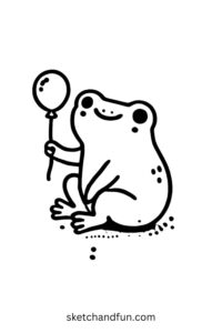 39+ Easy Cute Frog Drawing Ideas - Sketch and Fun
