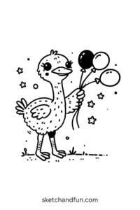 42+ Easy Cool Ostrich Drawing Ideas - Sketch and Fun