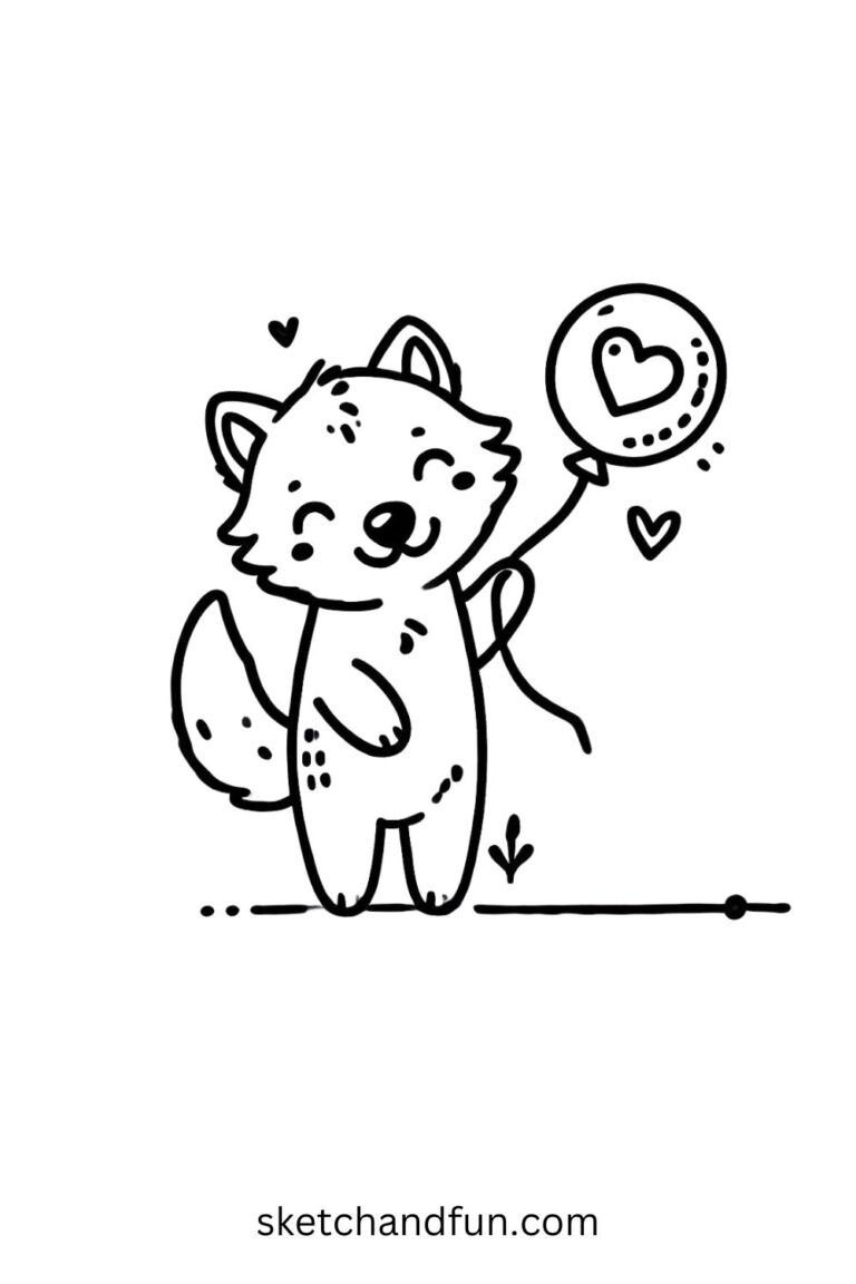 40+ Easy Cute Wolf Drawing Ideas - Sketch and Fun