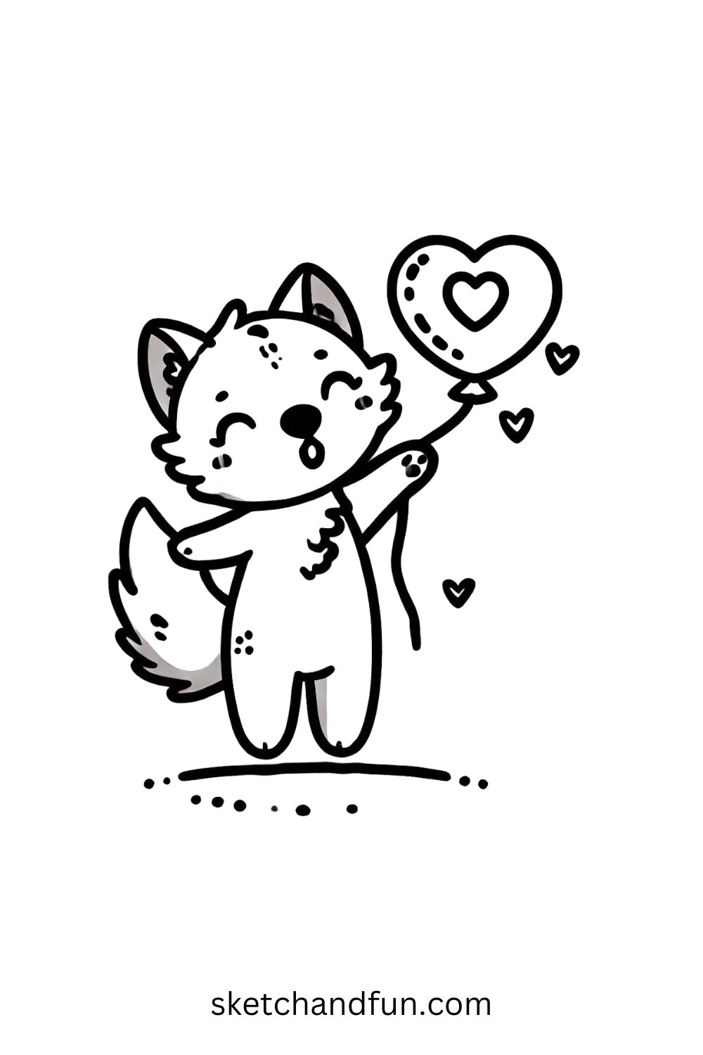 40+ Easy Cute Wolf Drawing Ideas - Sketch and Fun