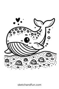 40+ Easy Cute Whale Drawing Ideas - Sketch and Fun