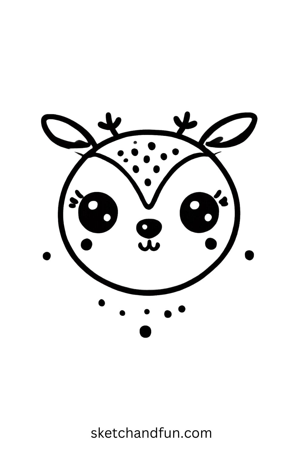 39+ Easy Cute Deer Drawing Ideas - Sketch and Fun
