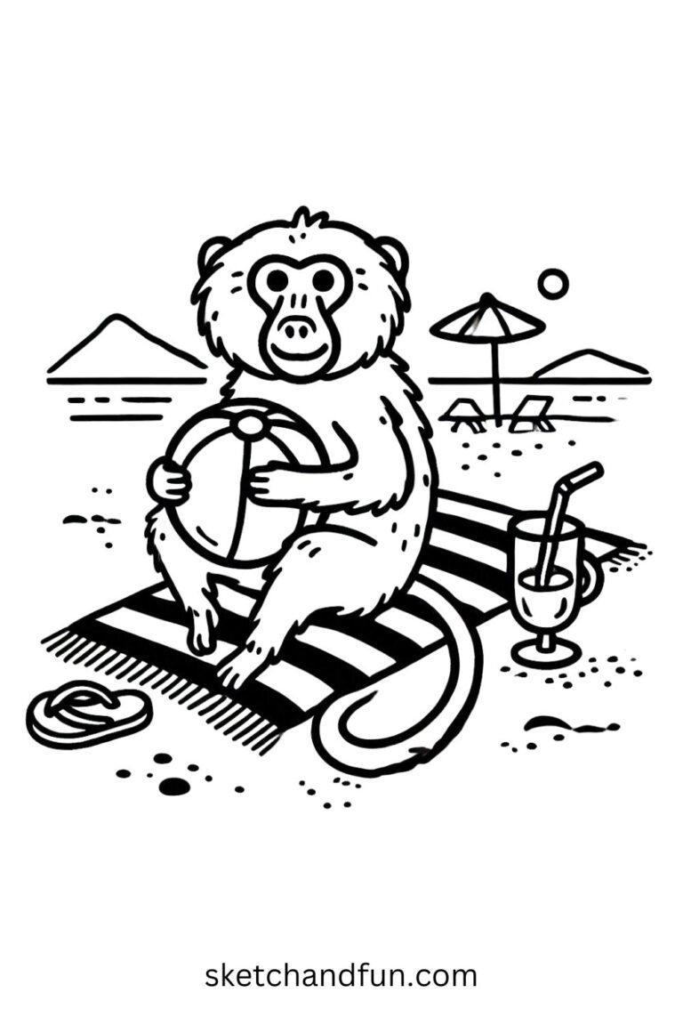 39+ Easy Cute Baboon Drawing Ideas - Sketch and Fun