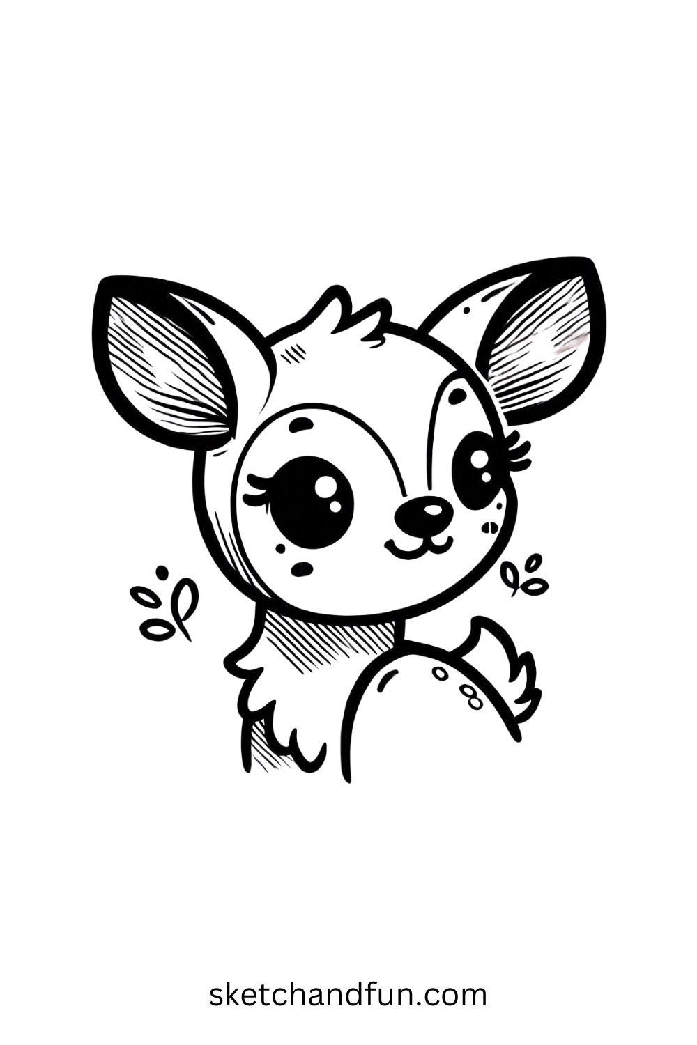 39+ Easy Cute Deer Drawing Ideas - Sketch and Fun