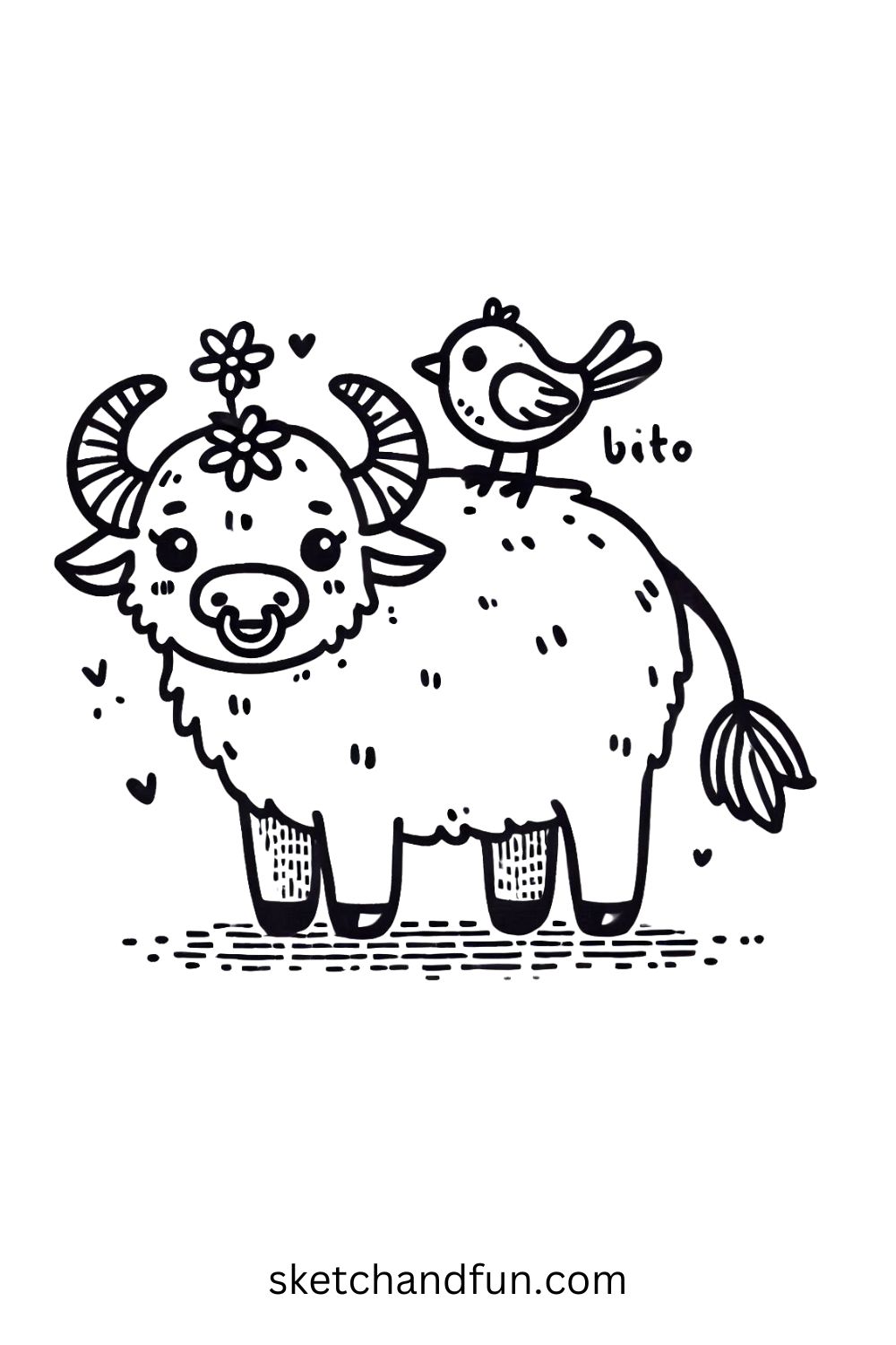 42+ Easy Cute Buffalo Drawing Ideas - Sketch and Fun