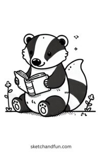 36+ Easy Cute Badger Drawing Ideas - Sketch and Fun