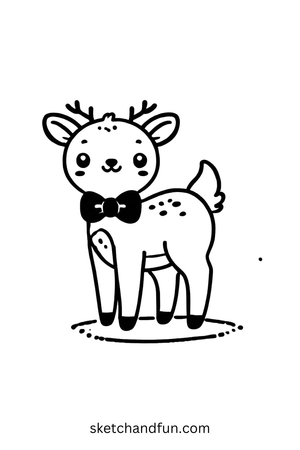 39+ Easy Cute Deer Drawing Ideas - Sketch and Fun