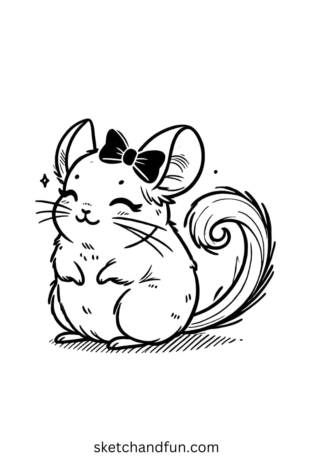 40+ Easy Cute Chinchilla Drawing Ideas - Sketch and Fun