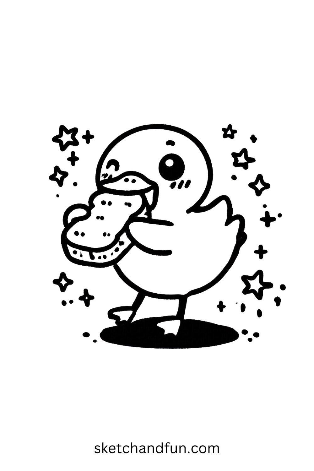 40+ Easy Cute Duck Drawing Ideas - Sketch and Fun