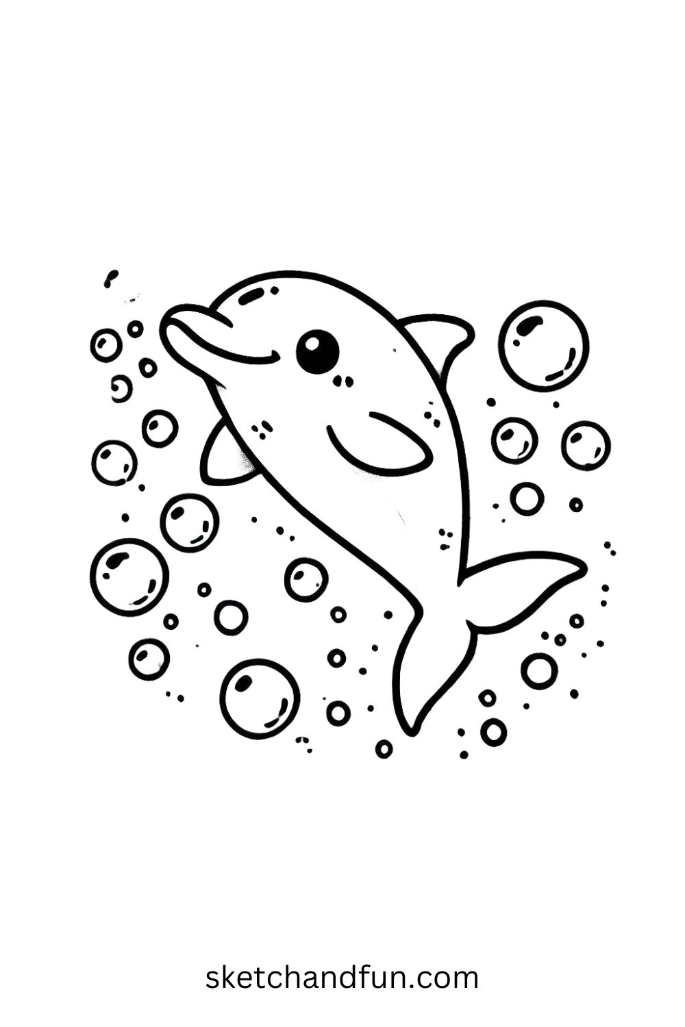 29+ Easy Cute Dolphin Drawing Ideas - Sketch and Fun