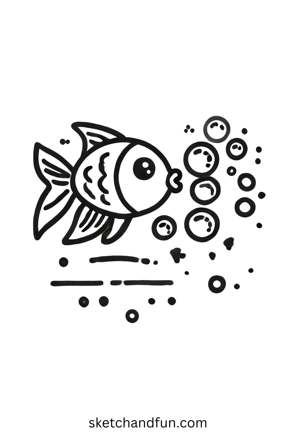 40+ Easy Cute Fish Drawing Ideas - Sketch and Fun