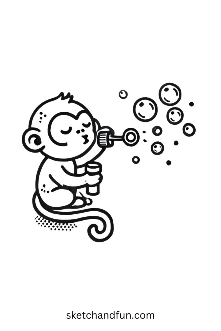 39+ Easy Cute Monkey Drawing Ideas - Sketch and Fun