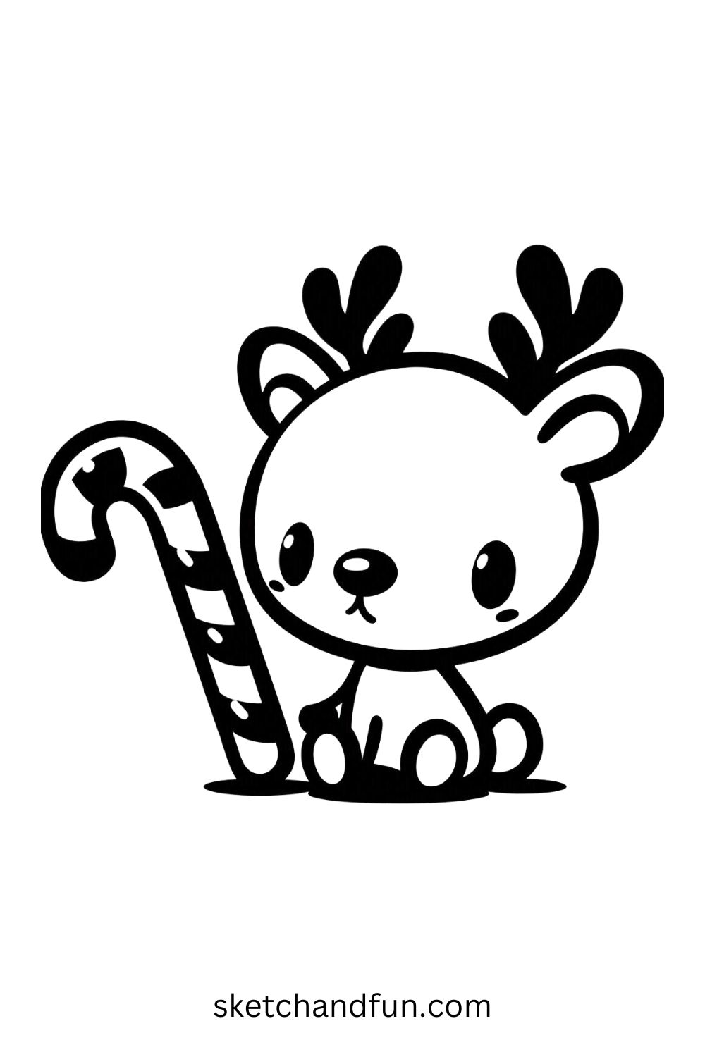40+ Easy Cute Reindeer Drawing Ideas - Sketch and Fun